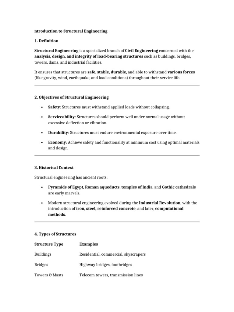 Intro To Structural ENGINEERING | PDF | Structural Engineering | Structural Load