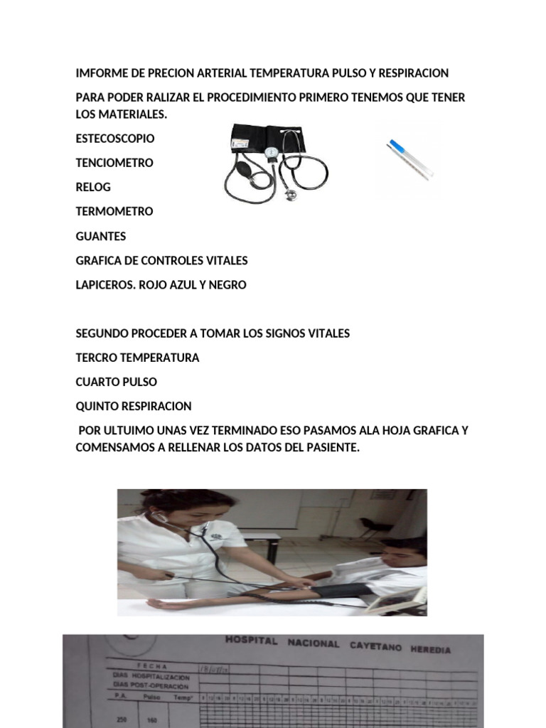 Imforme de Precion Arterial | PDF