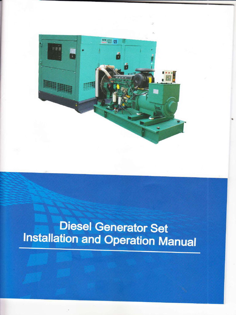 MANUAL OPERATION DIESEL | PDF