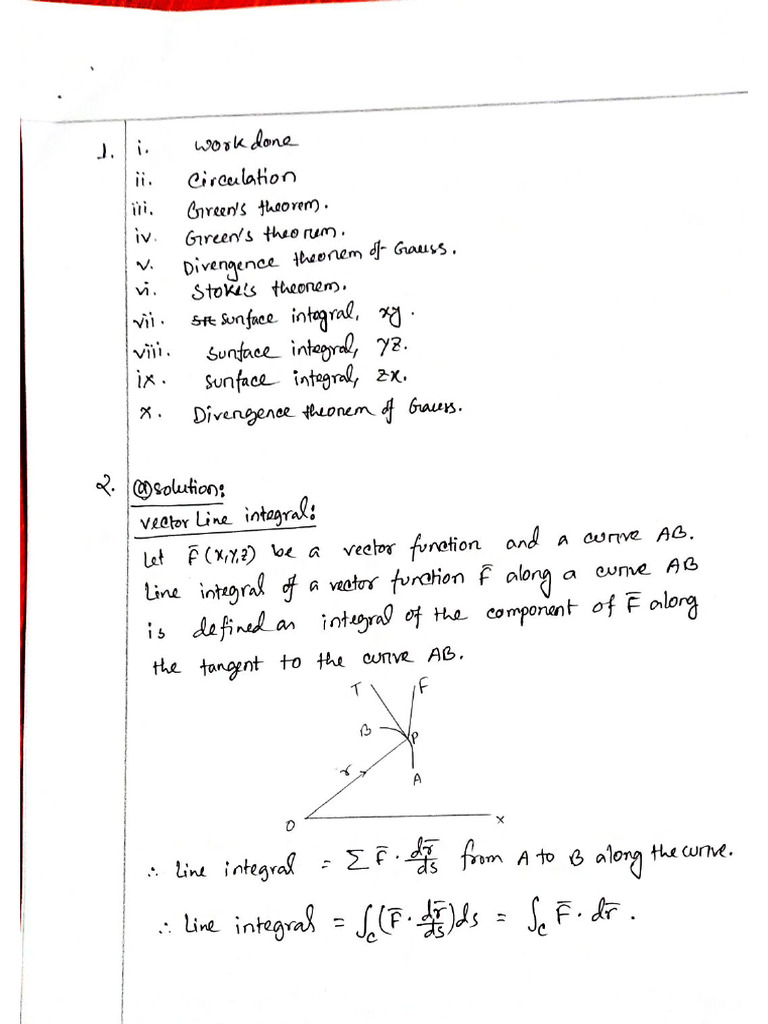 math assign on vector calculus | PDF