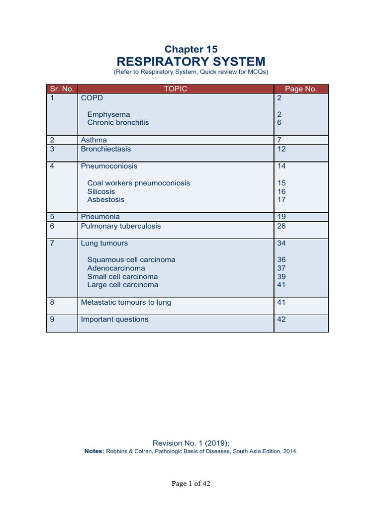 Chapter 15 Respiratory System (2nd Edition) | PDF | Pneumonia | Chronic ...