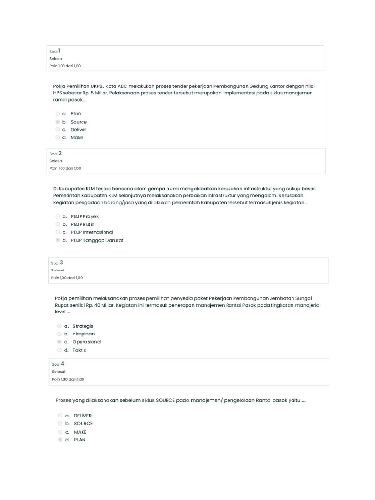 Jawaban Soal Modul 1 | PDF