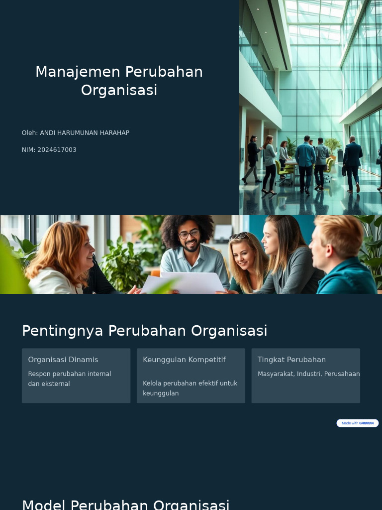 Manajemen Perubahan Organisasi | PDF