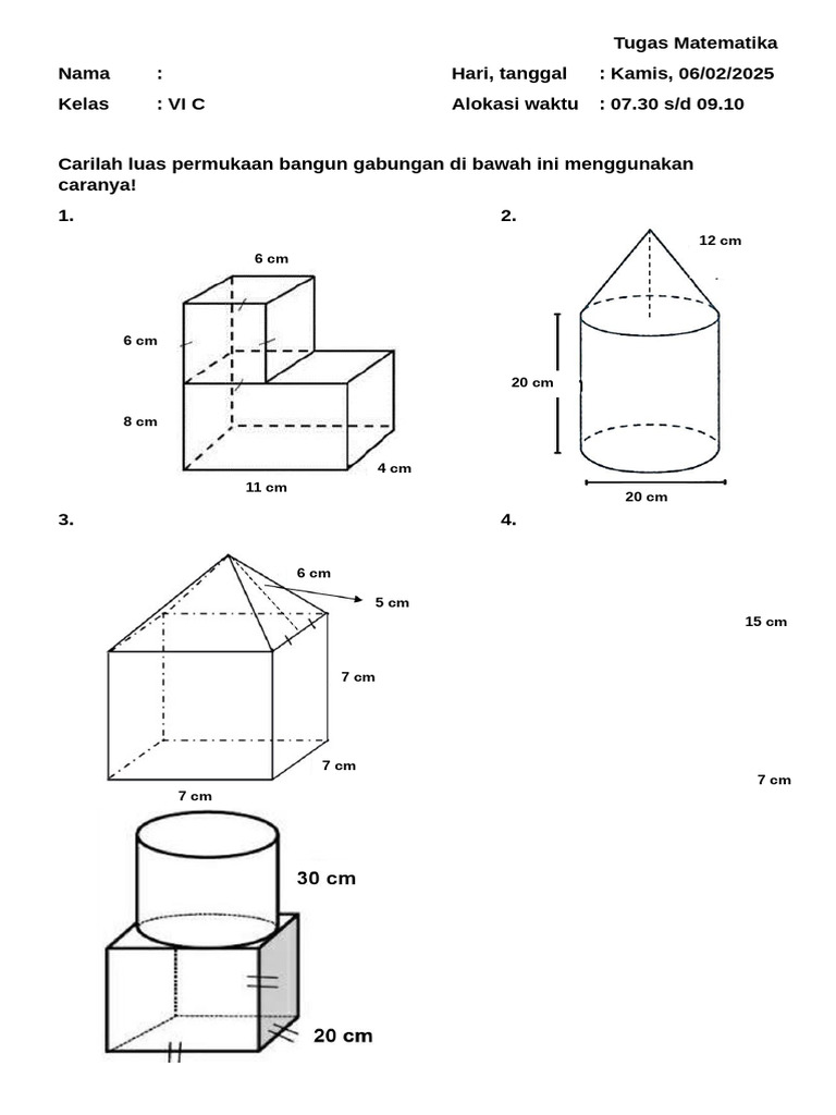 Soal MTK Bangun Ruang Gabungan | PDF