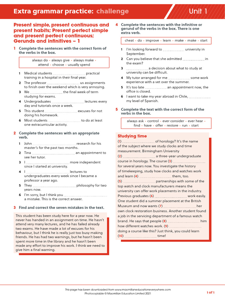 Gateway To The World B2 - Extra Grammar Practice | PDF | Space X | Adjective