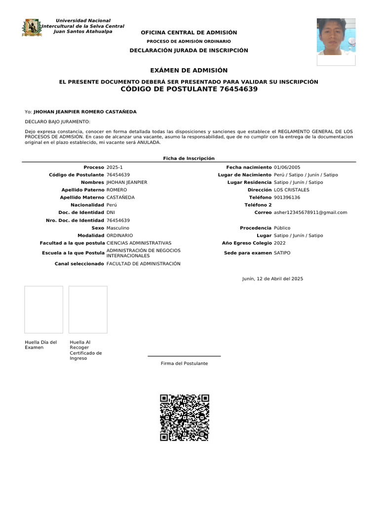 Modelo de DJ para postular | PDF | Justicia | Crimen y violencia