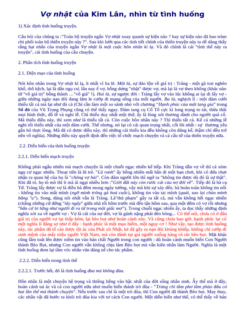 Chu Van Son - Vo Nhat Nhin Tu Tinh Huong Truyen | PDF