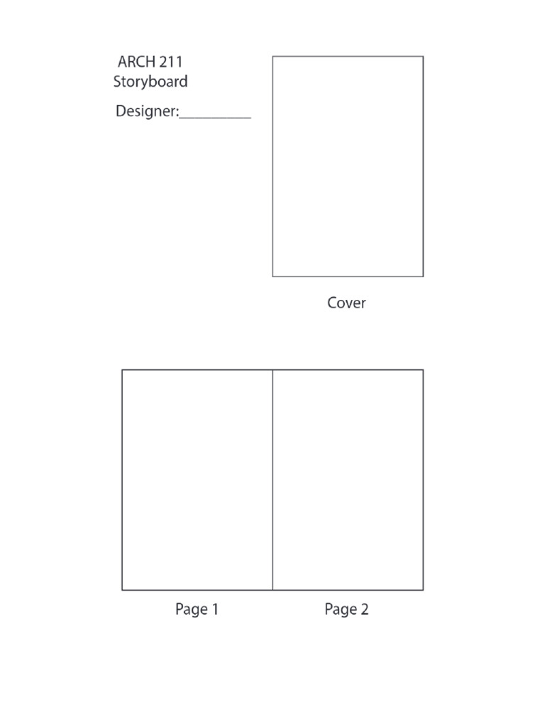 Storyboard Template - ARCH-211-V02 - Architectural Graphics II | PDF
