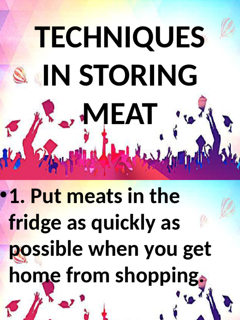 Meat Storage Techniques and Tips | PDF