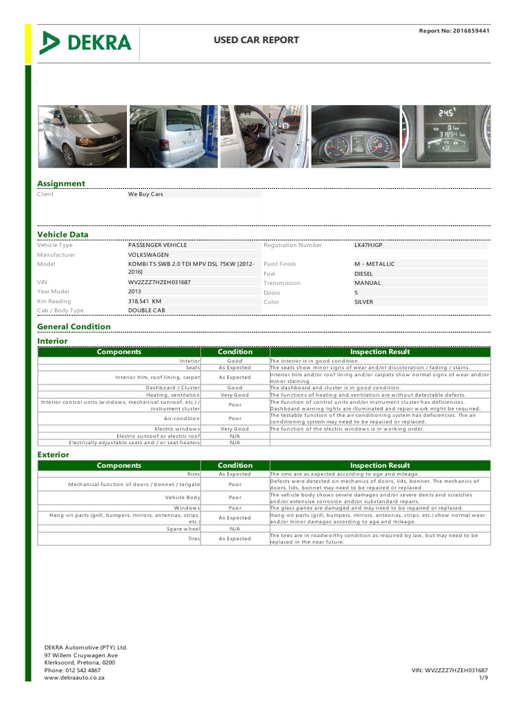 Dekra Report - 15365491746302388097 | PDF | Automotive Technologies ...