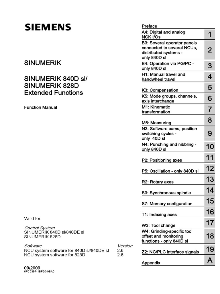 SINUMERIK 840D sl/828D Functions Manual | PDF | Data Type | Safety