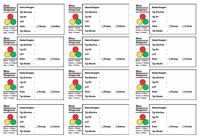 LABEL REAGEN TERBARUU | PDF