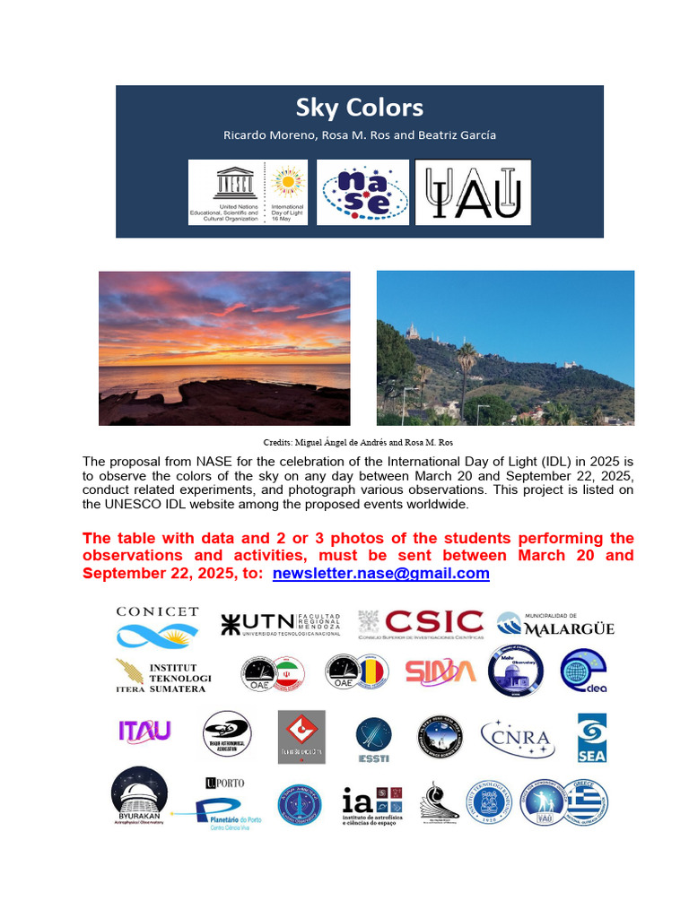 Sky Colors Unesco ENG | PDF | Sunset | Sky