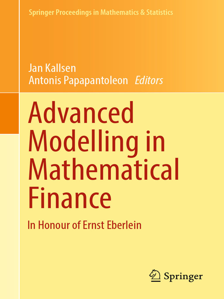 (Springer Proceedings in Mathematics & Statistics 189) Kallsen, Jan, Papapan-Toleon, Antonis ...