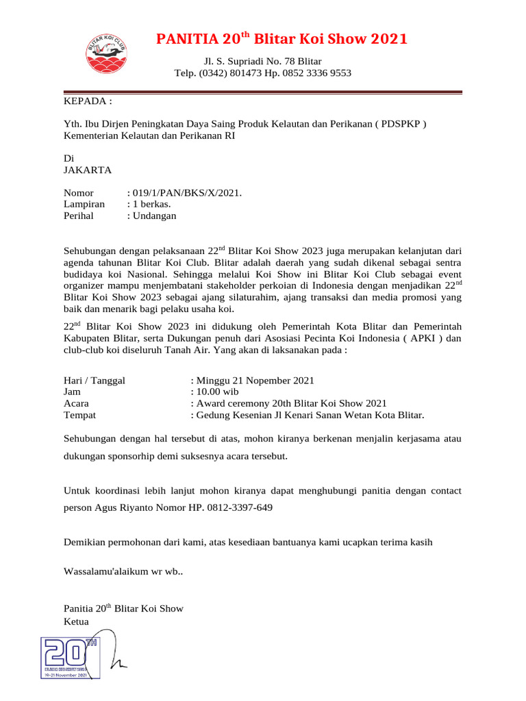 Surat Dirjen PDSPKP | PDF