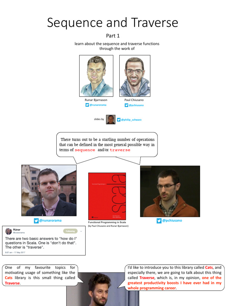 Sequence and Traverse Part 1 181028181403 | PDF | Category Theory | Computer Programming