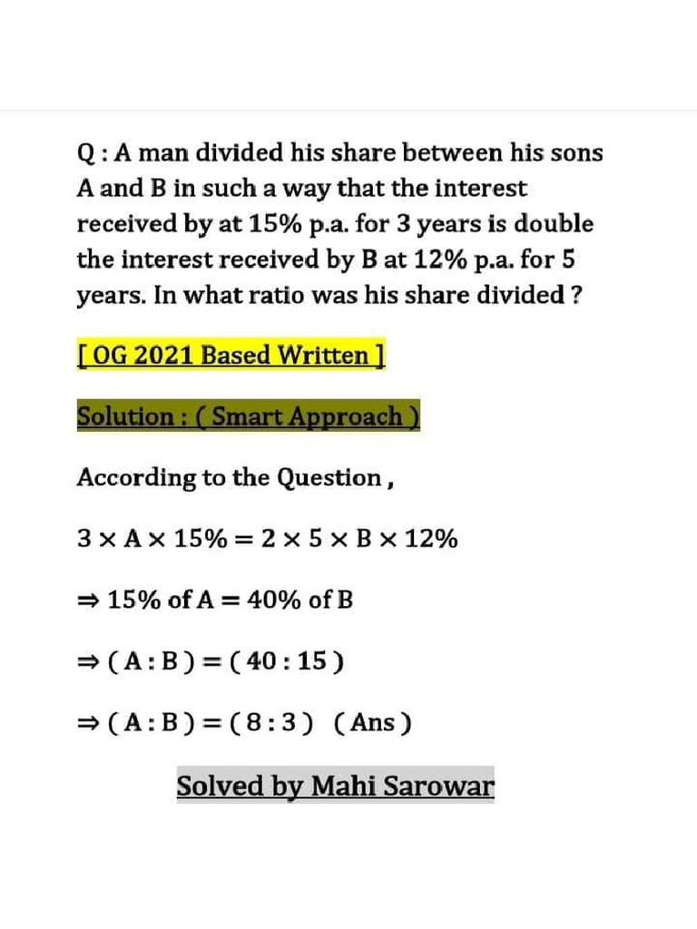 Officer 21k Written Math Solution | PDF
