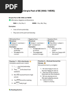 Past Simple Reading A2 | PDF