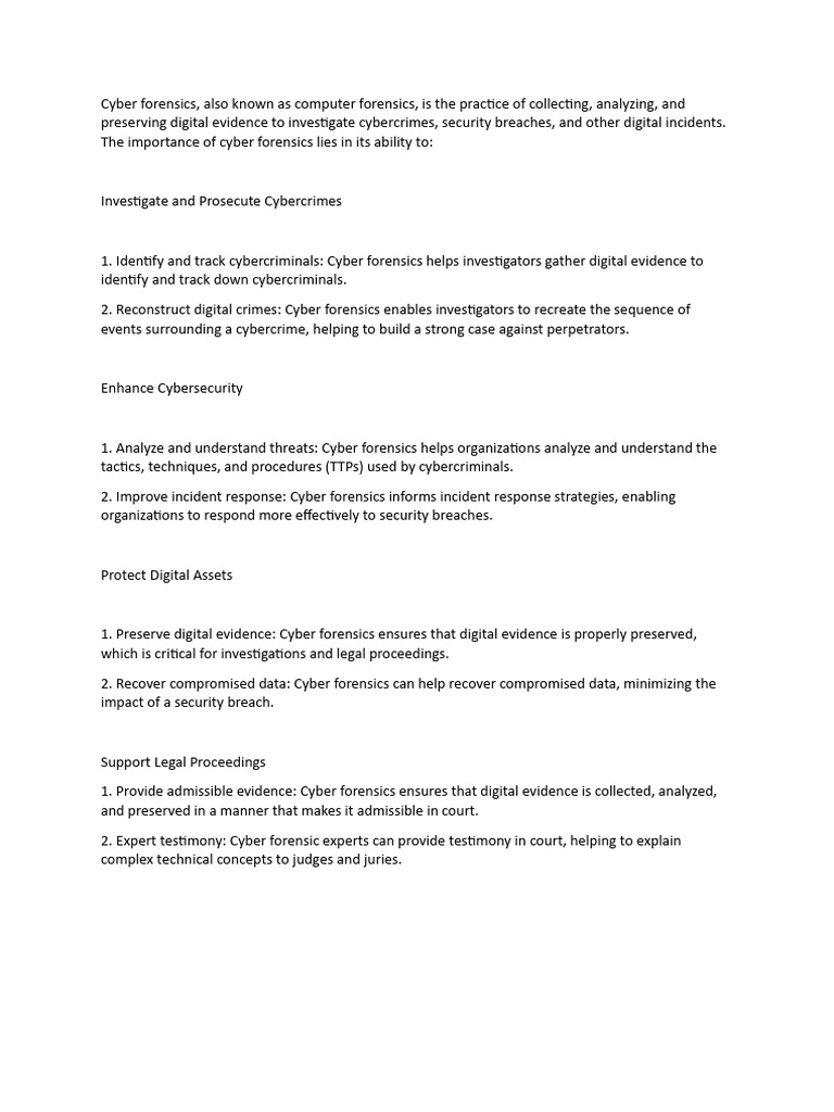 Cyber forensics | PDF