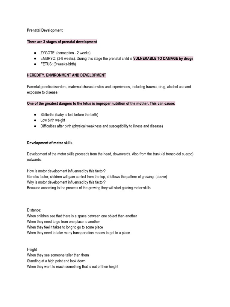 Child Grow Development ECE Notes | PDF | Language Development | Perception