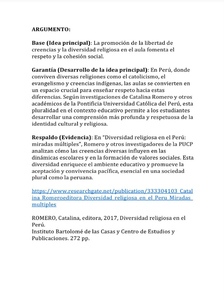 Argumento Debate | PDF