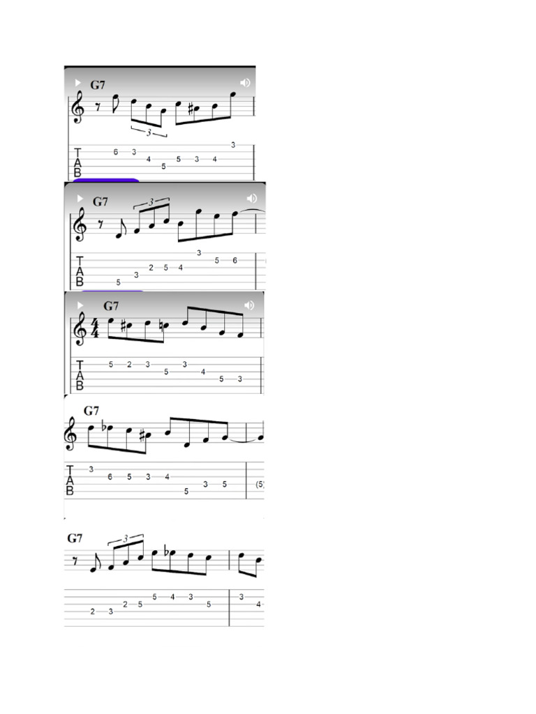 Jazz Lick (G7) | PDF