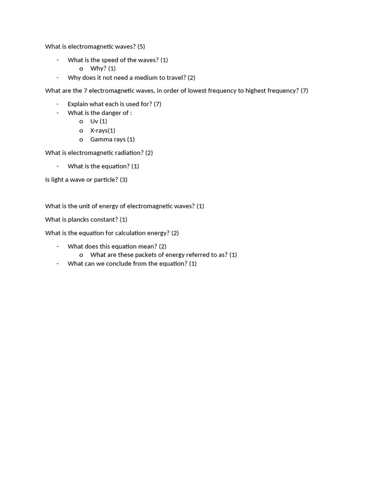 Electromagnetic Radiation | PDF
