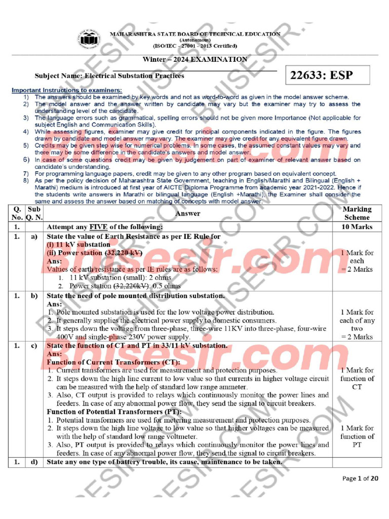 2024 Winter Model Answer Paper | PDF