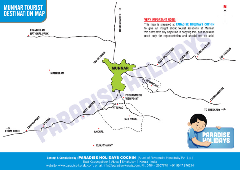 Munnar Map | PDF