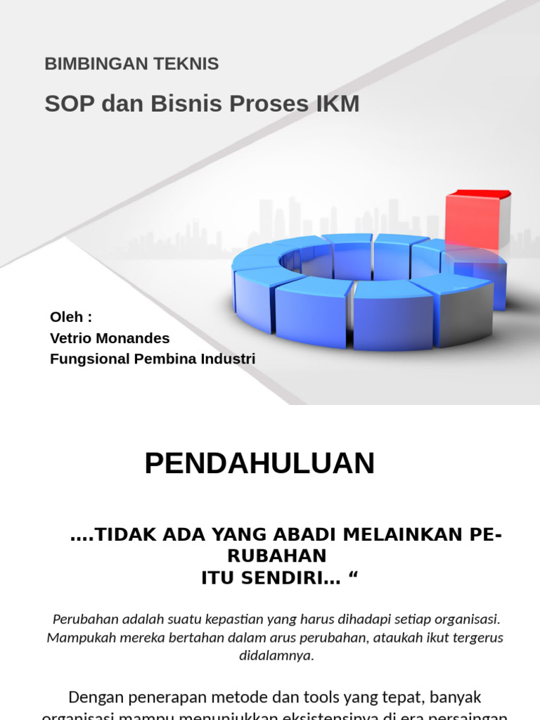 Contoh SOP dan Proses Bisnis IKM | PDF