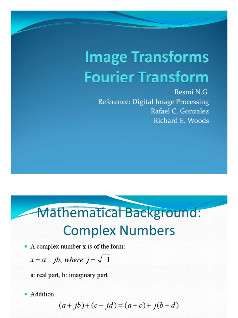 Fourier Transform | PDF | Complex Number | Trigonometric Functions