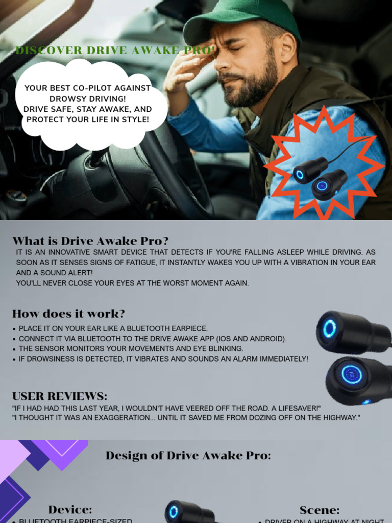 Drive Awake Pro Examen Ingles | PDF