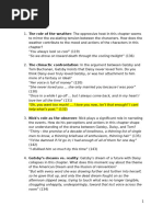 Key Quotes from Gatsby Chapter 5 | PDF