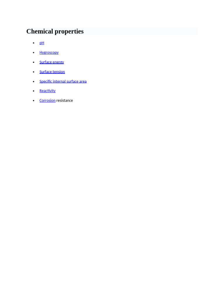 Chemical Properties | PDF