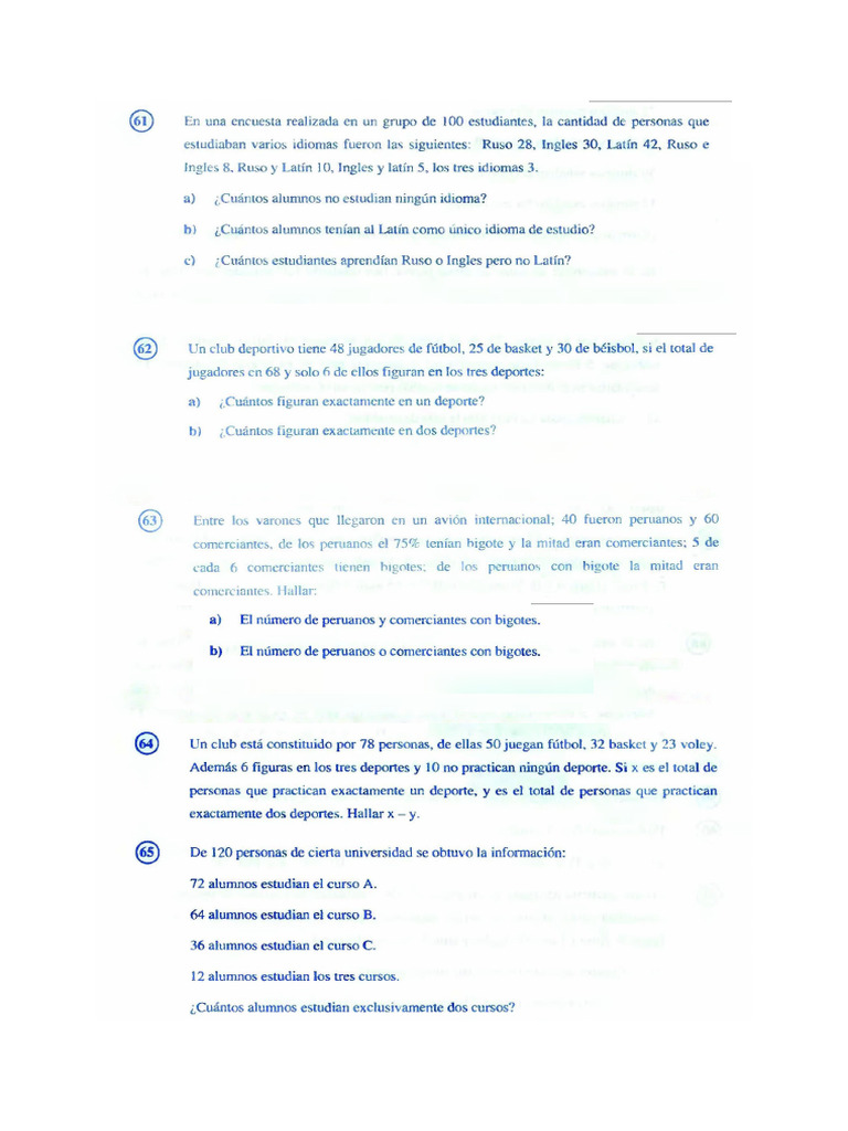 04B Operaciones Entre Conjuntos - 13 | PDF