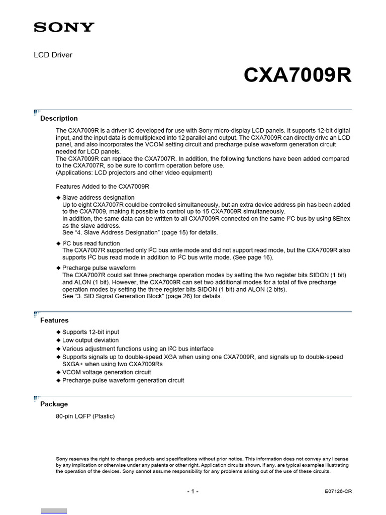 Cxa 7009 R | PDF | Electrical Engineering | Computer Engineering