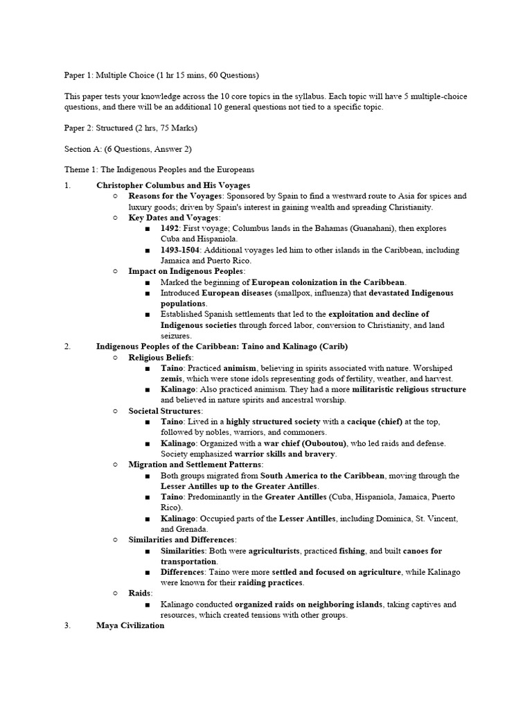 FORM 5 TERM 1 HISTORY REVISION PAPER | PDF | Abolitionism | Atlantic ...