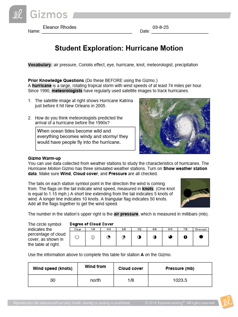 Rhodes (Gizmo) Hurricane Motion | PDF | Tropical Cyclones | Rain