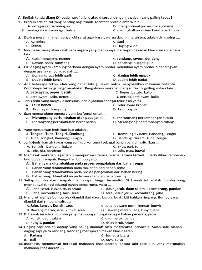 Soal UMAD Prakarya+TIK 2025 | PDF