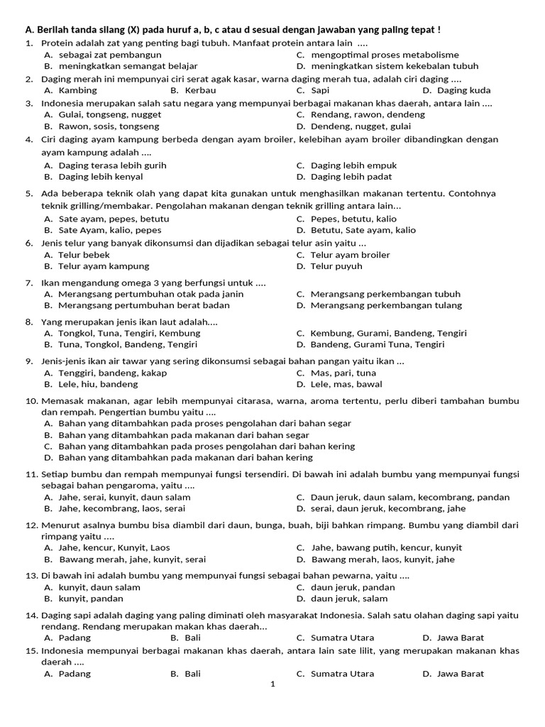 Soal UMAD Prakarya+TIK 2024 | PDF