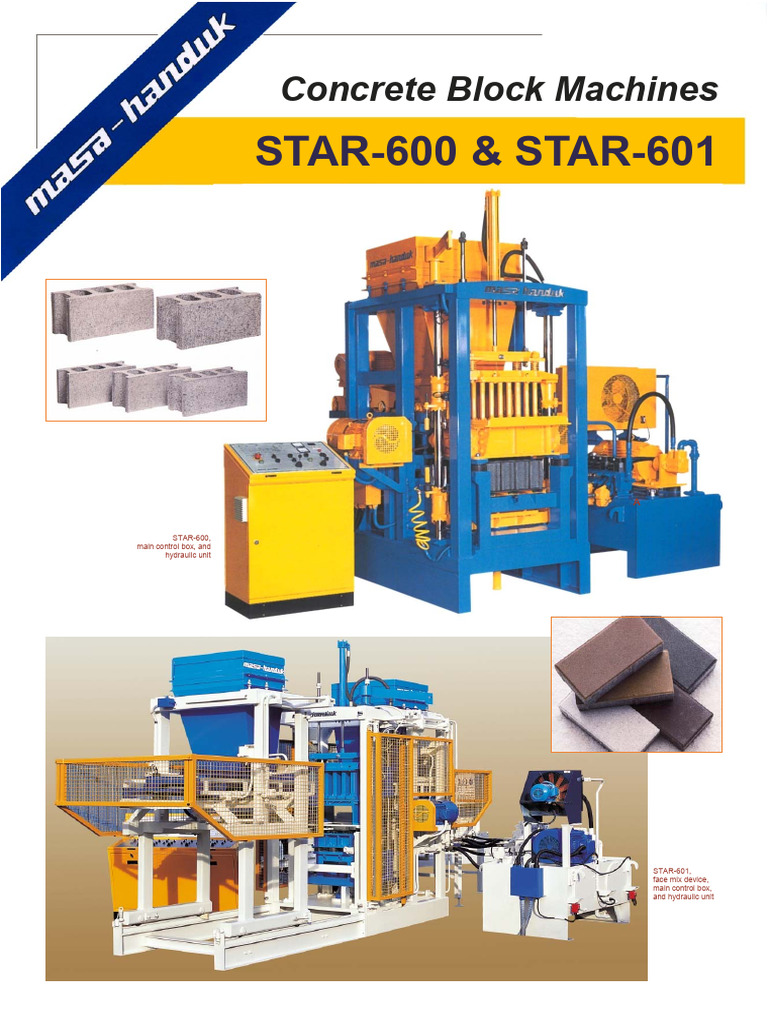 MASA STAR-600 & 601 brochure | PDF | Loader (Equipment) | Mechanical ...
