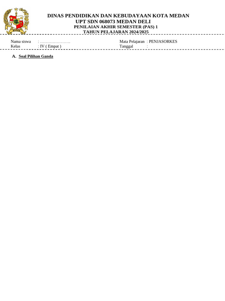 Fadil KELAS IV PJOK SD 73 | PDF