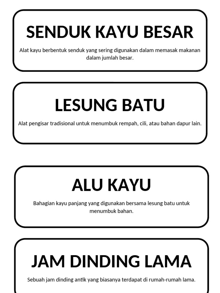 Lesung Batu: Alat Tradisional Dapur | PDF