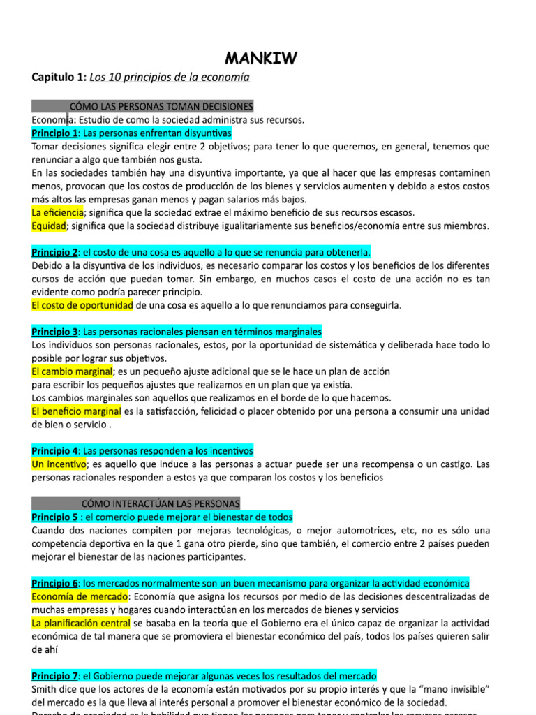 Mankiw Principios | PDF