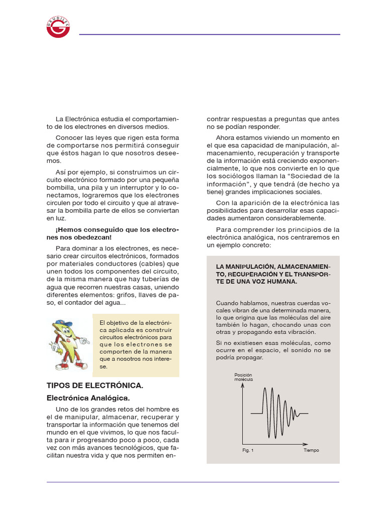 Tipos de Electronica | PDF | Electrónica | Señal analoga