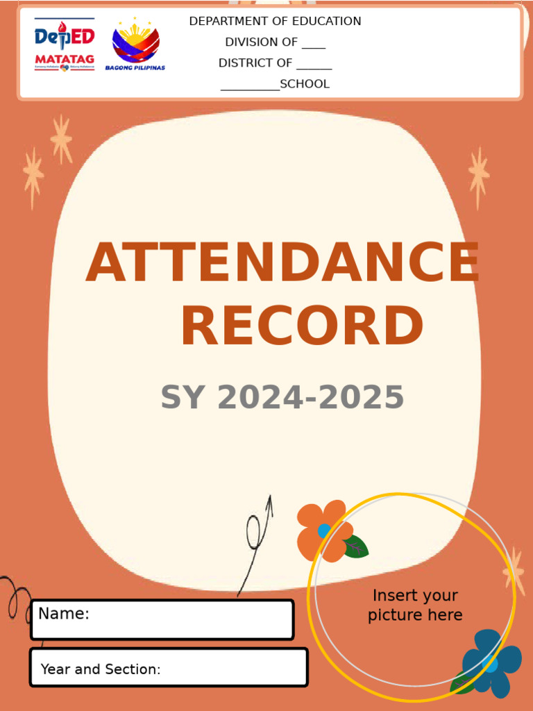 School Attendance Record SY 2024-2025 | PDF