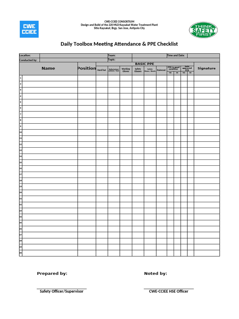TBM Attendance - Revised | PDF