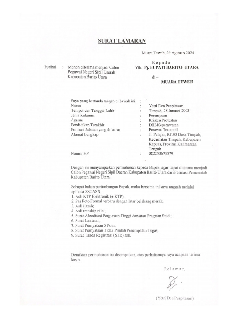 Lamaran Baru | PDF
