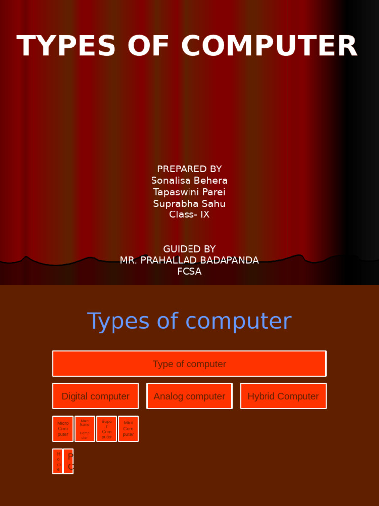 Classification of Computer | PDF | Personal Computers | Microcomputers