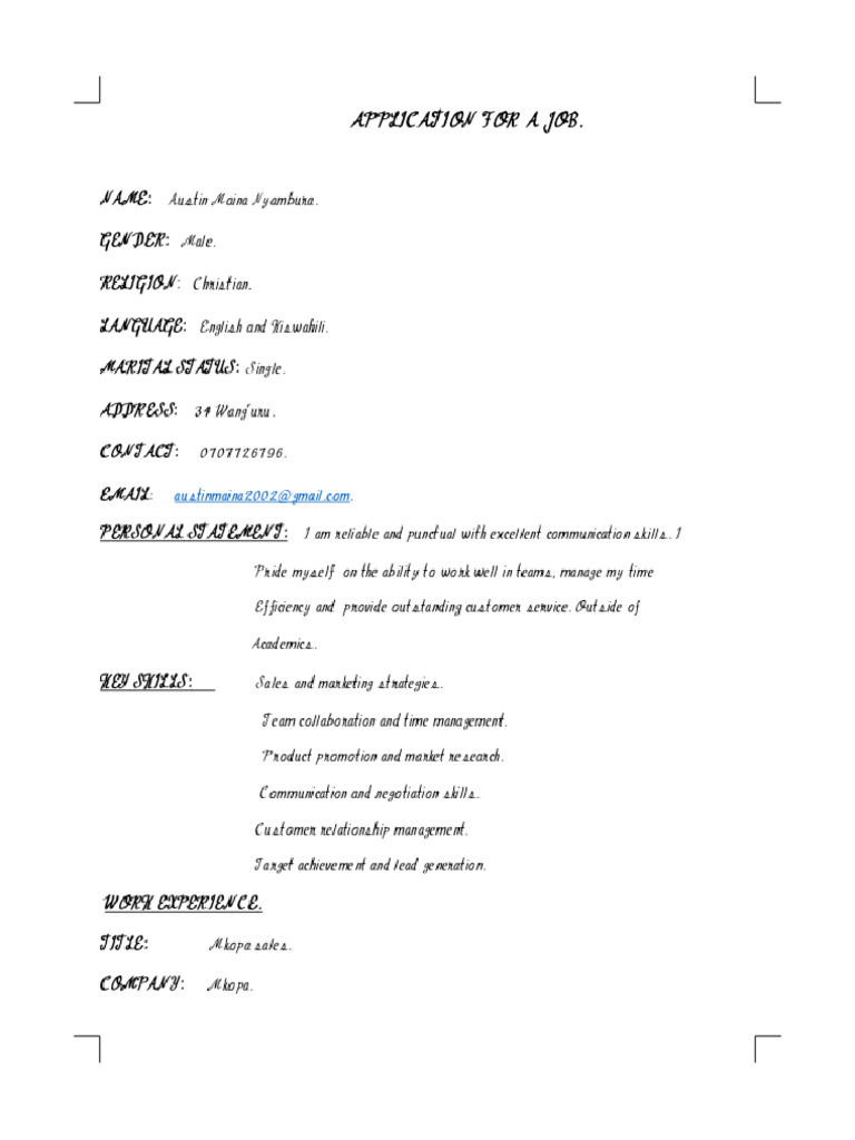 Application for a Job_phoenix | PDF